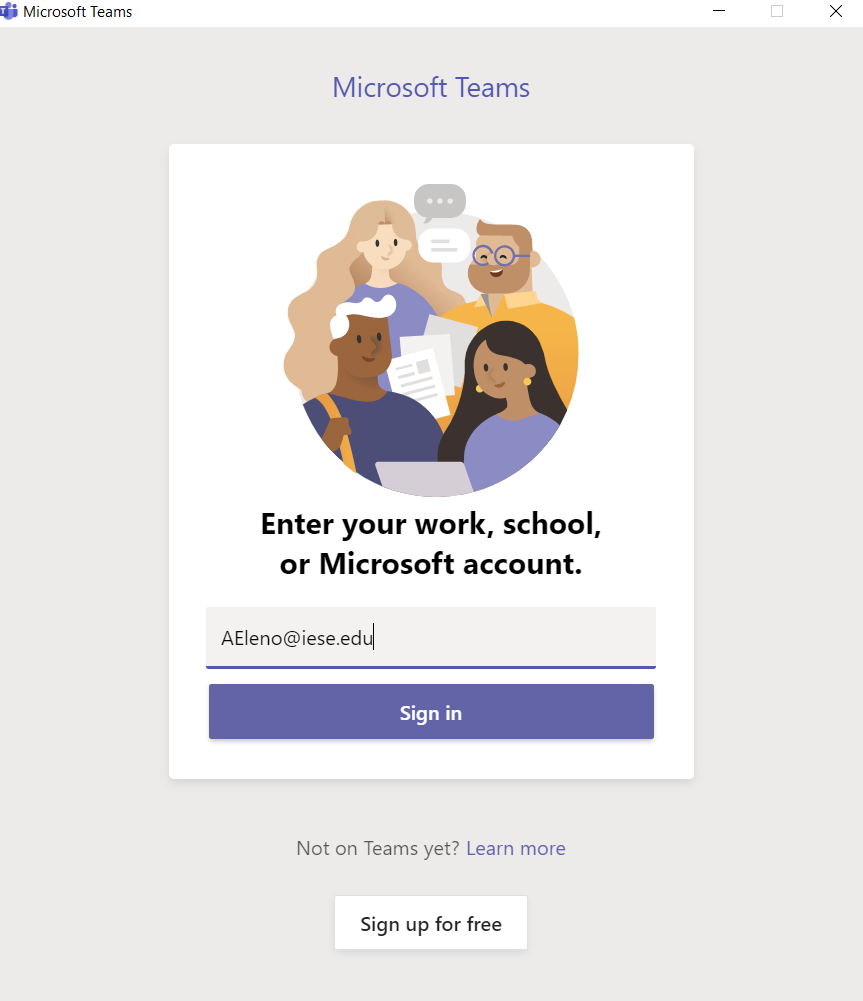 PC for MS Teams – IESE Work Room